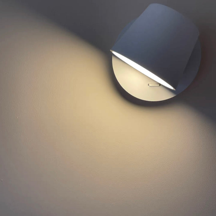 Modern Wall Light | Coop 12cm Adjustable Wall Light in Black or White