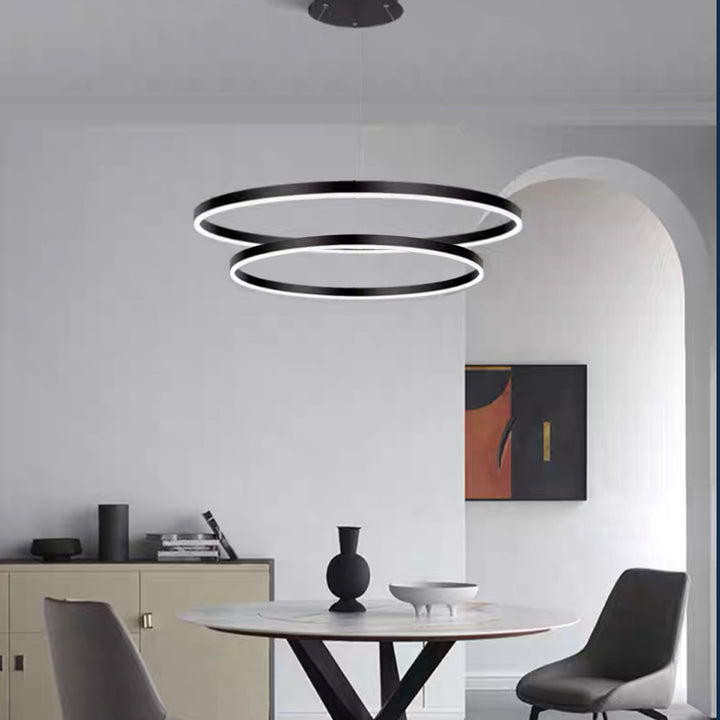 Halo II Modern 60cm & 80cm LED Ring Pendant Circular Lights