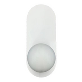 Orbe Modern Oval Wall Light in Black, Brass or White | zlights 2024