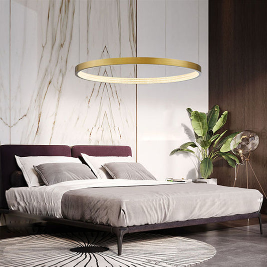 Halo II Luxe LED Ring Pendant Light 60cm | Brass, Black or White